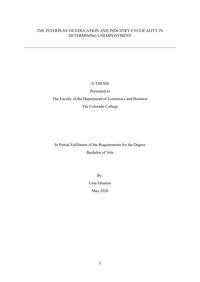 The Interplay of Education and Industry Cyclicality in Determining ...